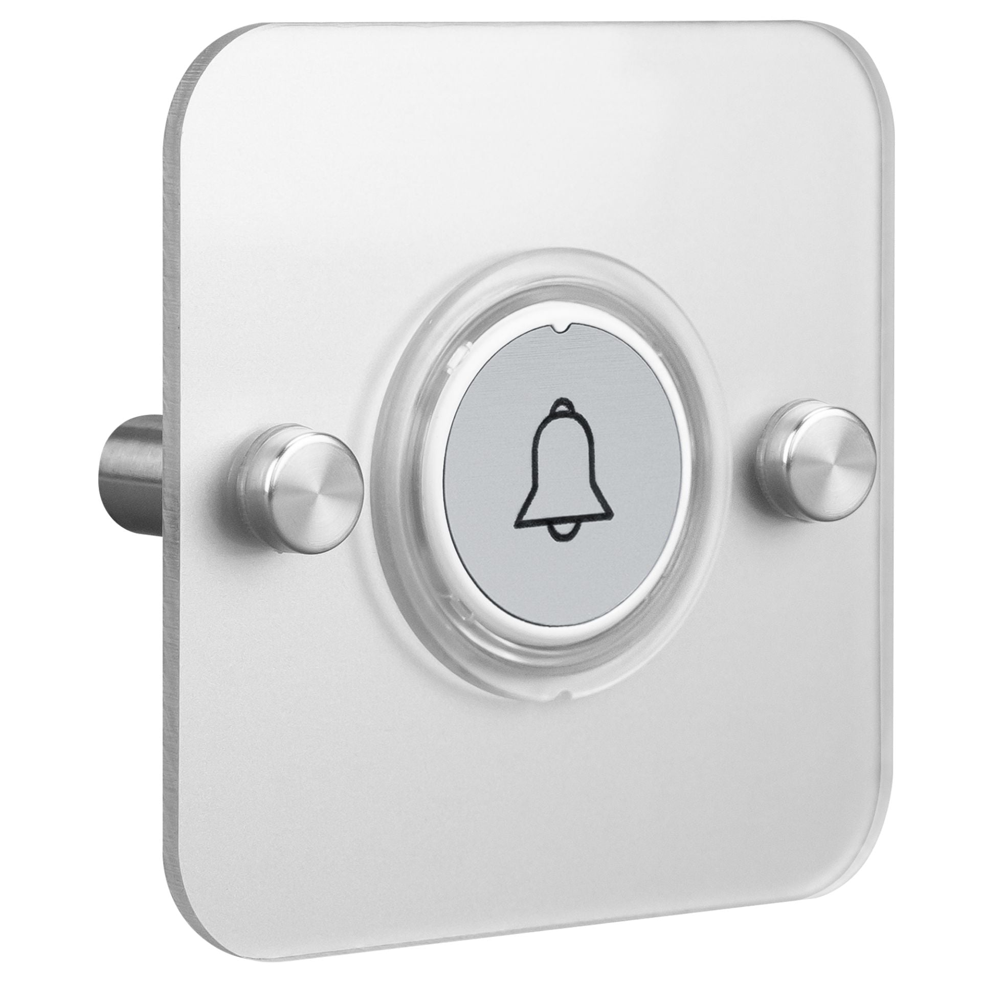 Grothe Mistral 200m Surface Mounted Modern Bell Push Plate, Model SE07