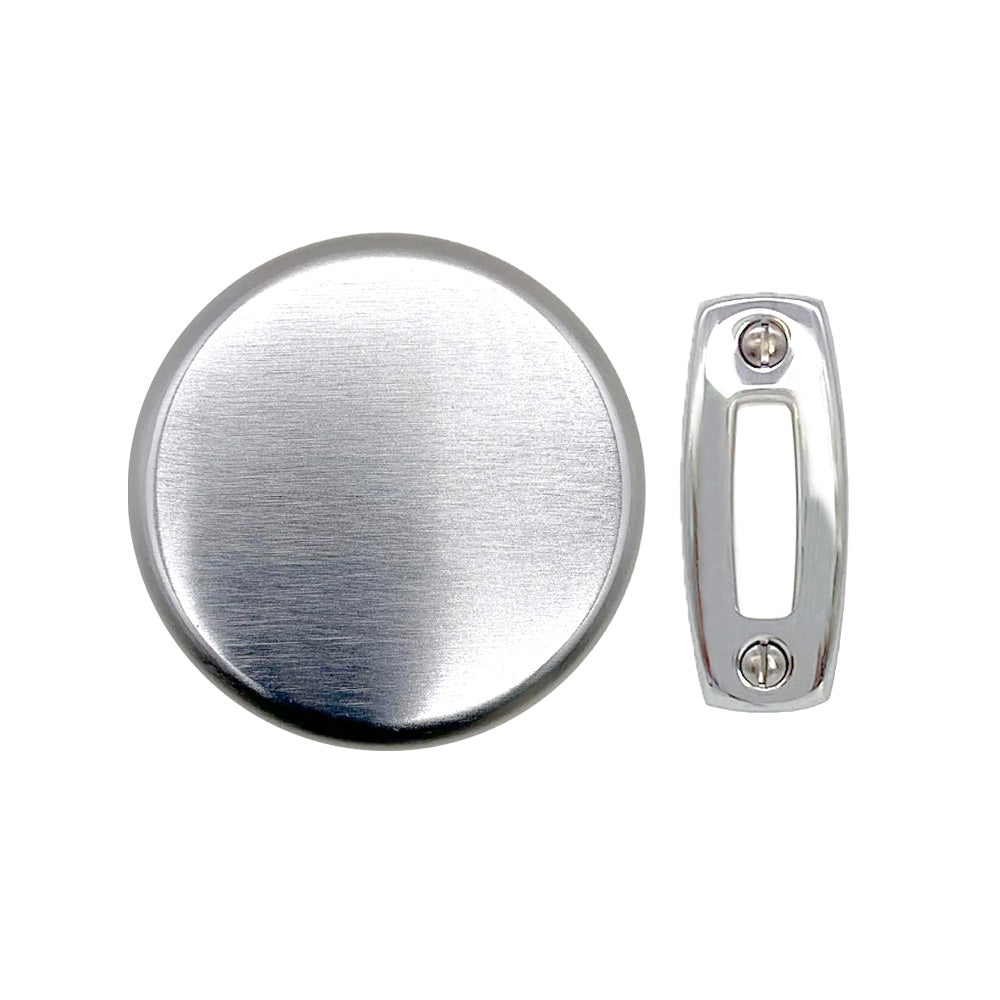 Brushed Nickel mechanical Wind-Up Doorbell– Doorbell World