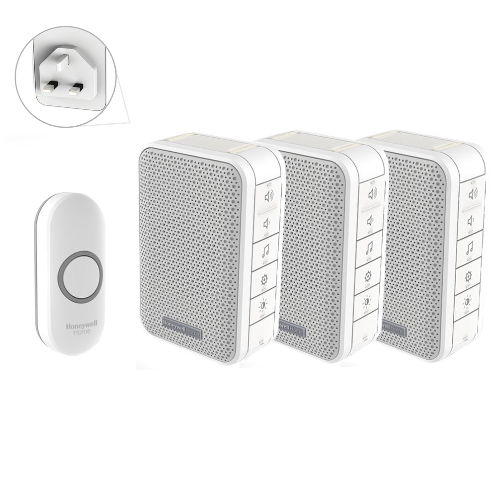 Honeywell Home/ Friedland 150m Wireless Triple Plug-in Doorbell kit ...