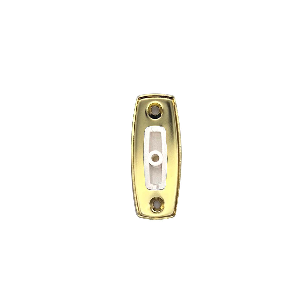 Standard Windup mechanical Doorbell Brass push button only– Doorbell World