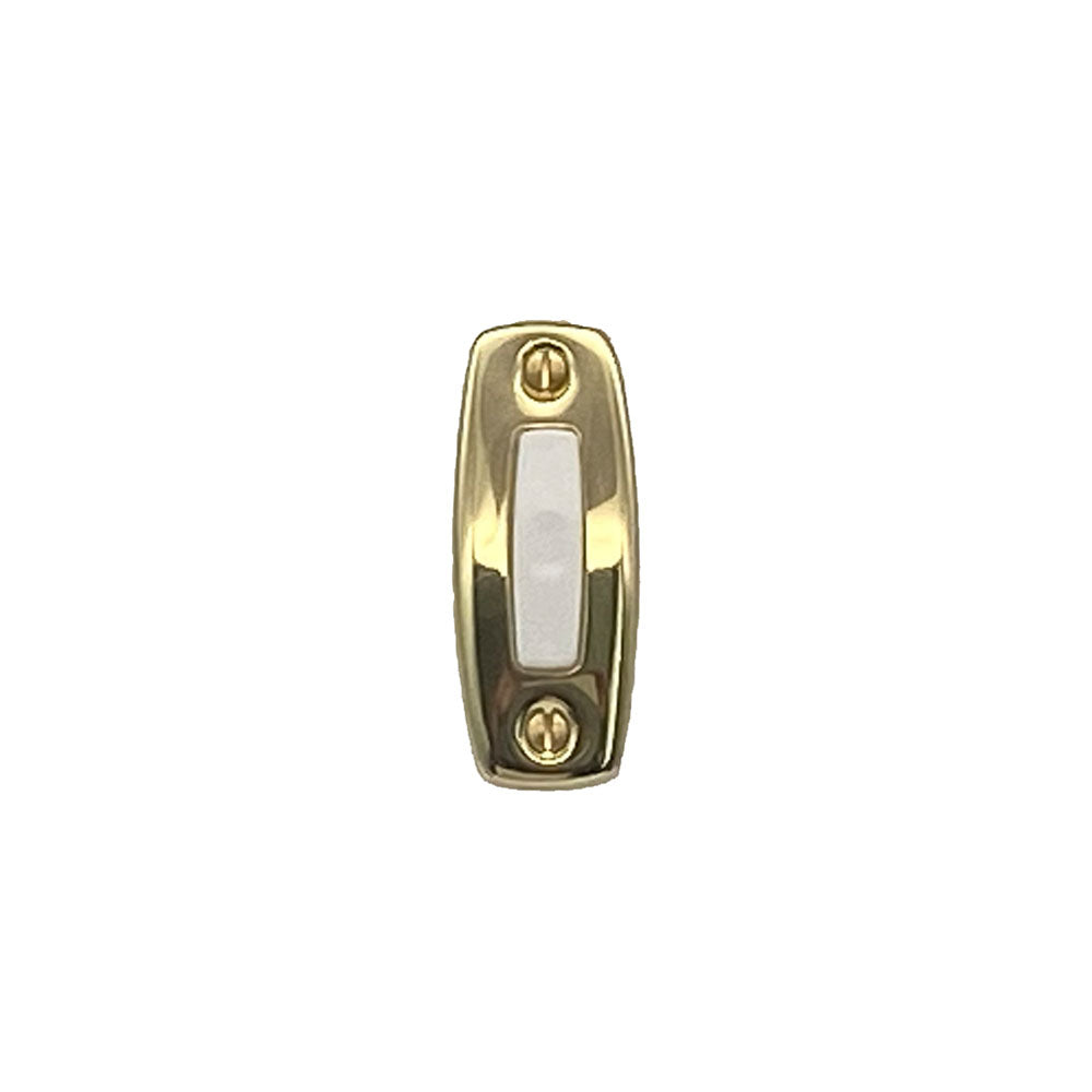 Standard Windup mechanical Doorbell Brass push button only– Doorbell World
